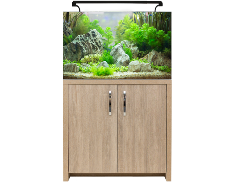 Aqua One AquaNano 80 Aquarium & Cabinet (Nappa Oak) – Complete Koi