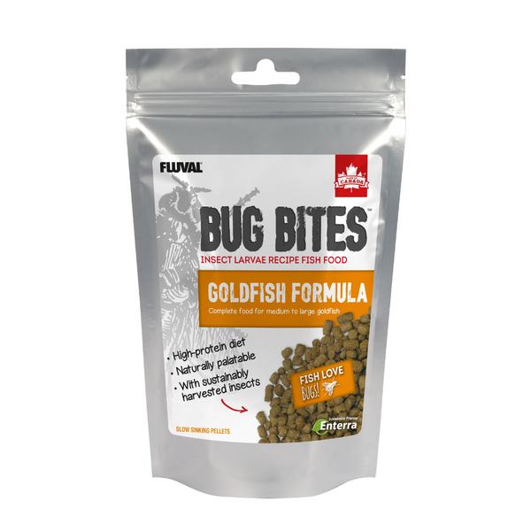 Fluval Aquarium Food Bug Bites Goldfish Pellets 100g – Complete Koi