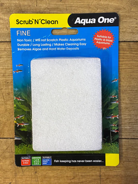 Aqua One Scrub 'N' Clean Fine Aquarium Cleaning Sponge – Complete Koi