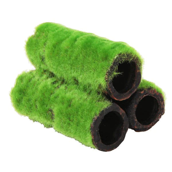 Betta Ceramic Tubes Aquarium Ornament With Moss – Complete Koi